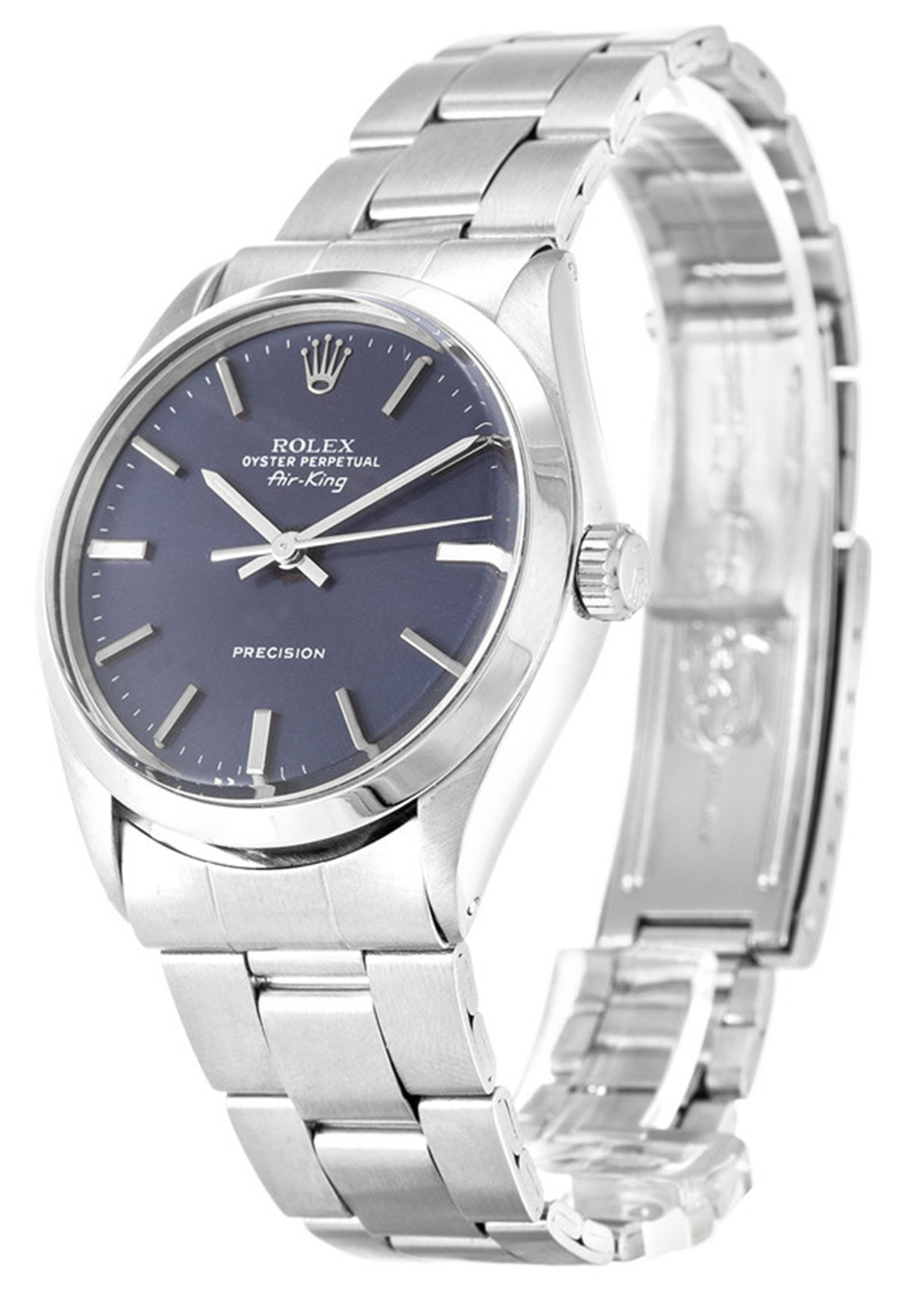 Réplica Rolex Air King Esfera Azul Strap de acero inoxidable 5500 36MM ...